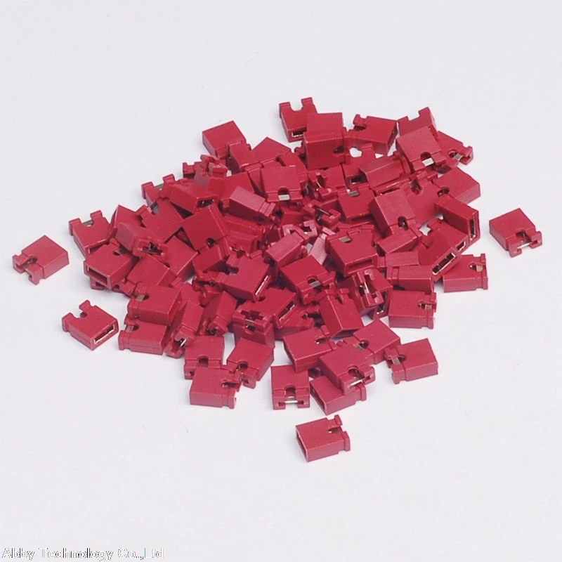 2000pcs/lot 2.54mm Red Open Type Mini Jumper for Pin Header|lot lot ...