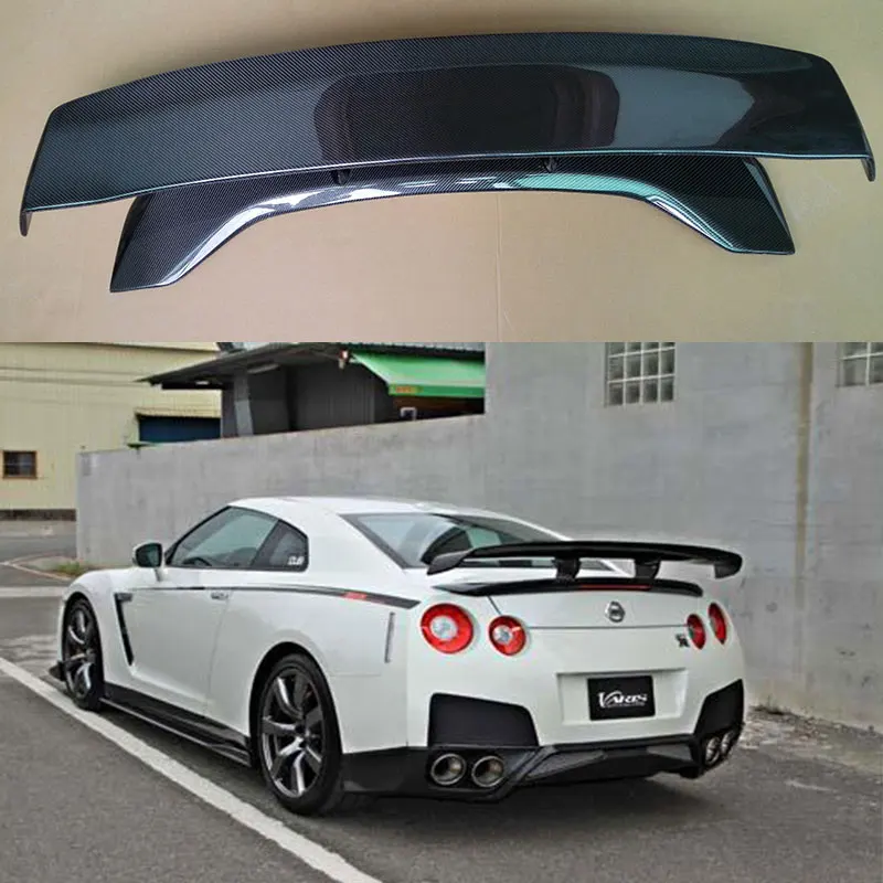 V Hyper Narrow STYLE CARBON FIBER GT SPOILER FOR NISSAN GT R GTR R35 ...