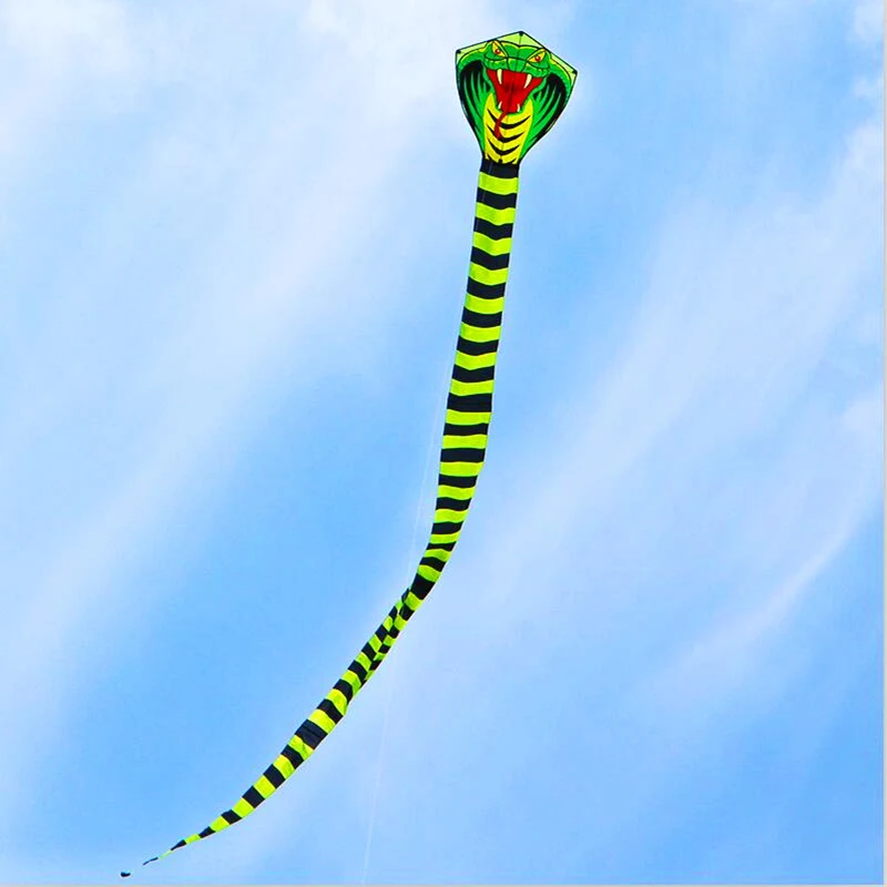 free shipping 8m large snake kites 5pcs/lot with handle line weifang ...