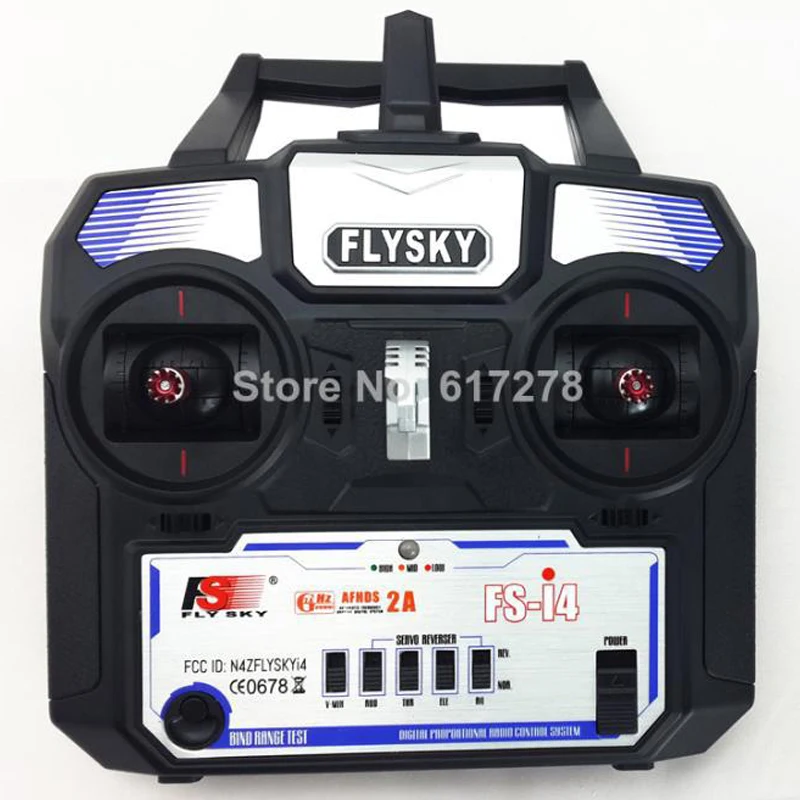 20Pcs FS FlySky FS i4 I4 2.4G 4CH Transmitter and Receiver System LED ...