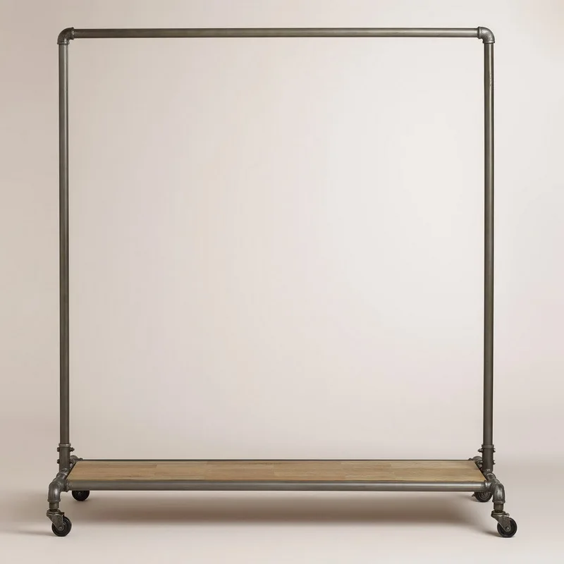 American Village loft vintage wrought iron clothing rack clothing store ...