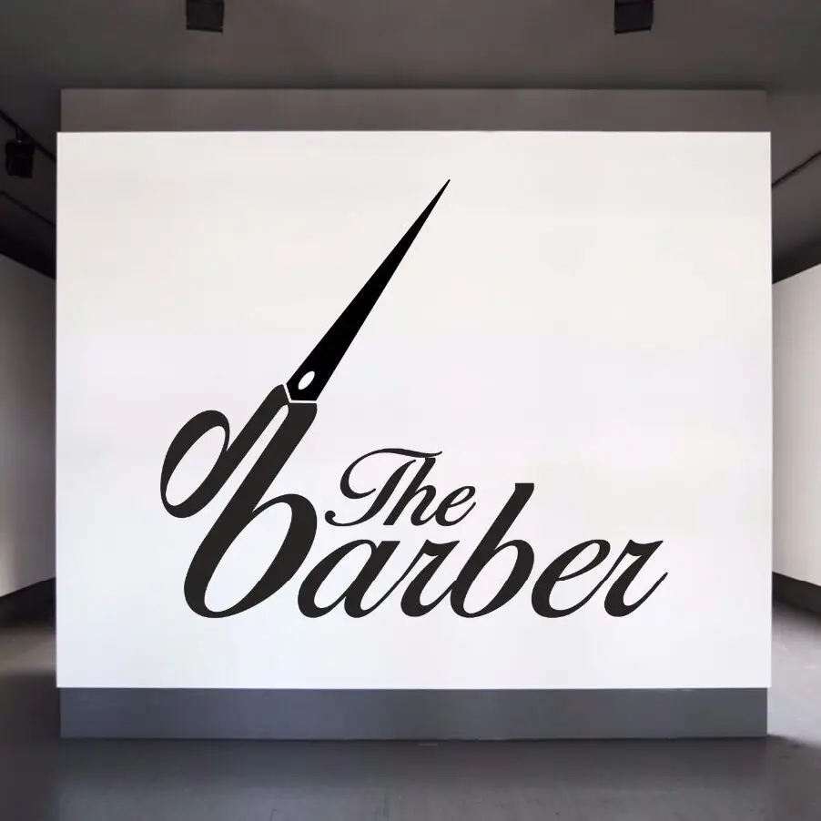 Wall Art Decor Removable The Barber Shop Wall Decal Hairdresser Beauty