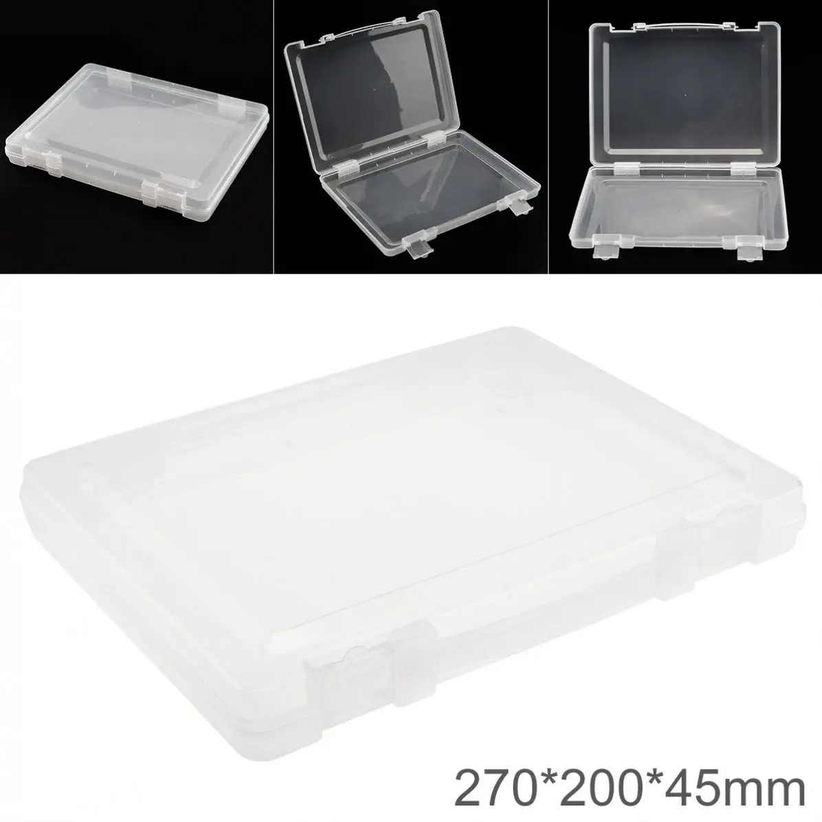 Transparent PP Portable Multifunctional Sample Tool Box Storage Box ...