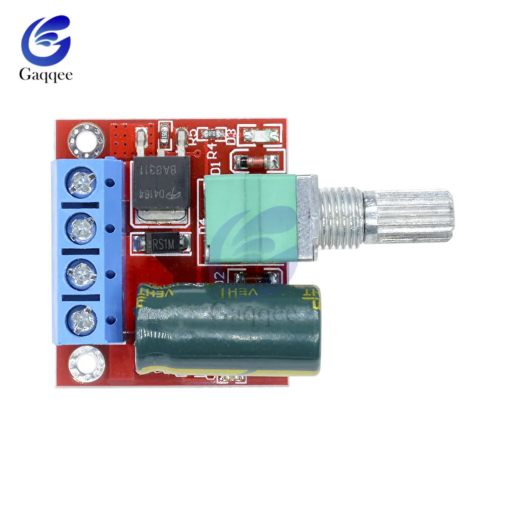 Mini 5A 90W 12V PWM DC Motor Speed Controller Module 4.5V-35V ...