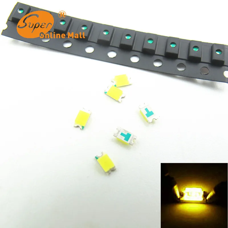 1000PCS/lots Warm white 1206 SMD/SMT High Power LED 395 400nm LED lamp ...