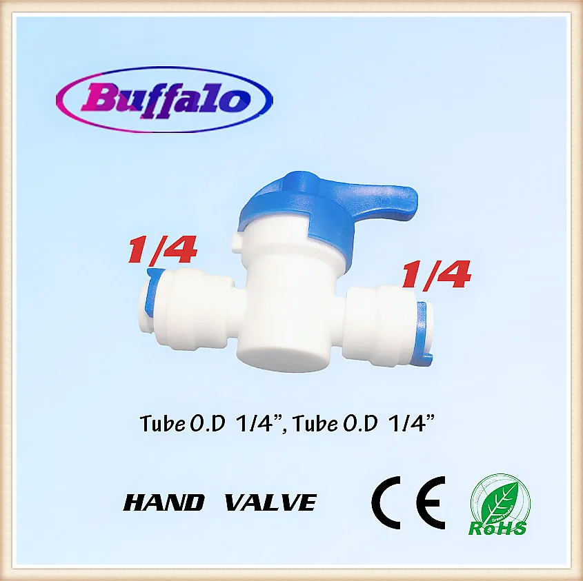 5pcs Water Connect 1/4 inch Ball Valve Shut off Quick Connect for RO ...