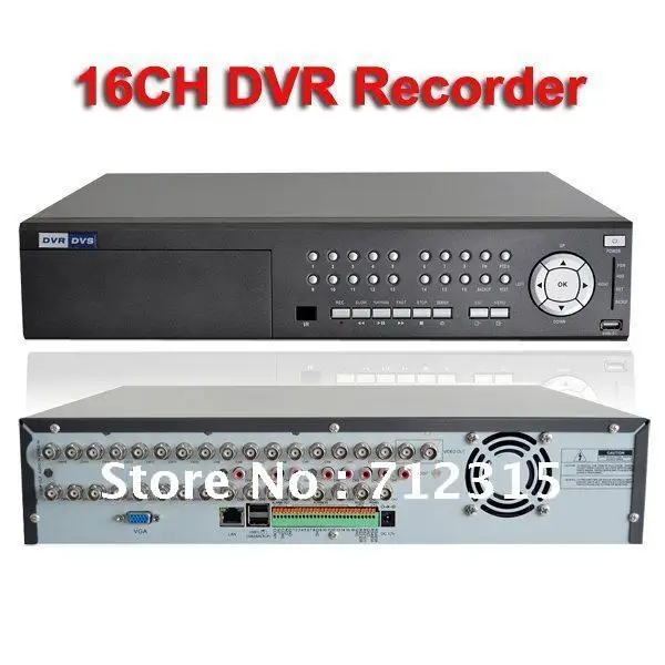 H.264 16ch standalone DVR recorder DVD_R/W CCTV digital video recorder ...
