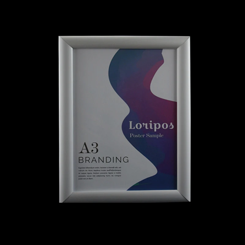 A3 Openable Aluminium Wall Advertising Poster Display Rack Wall Mounted