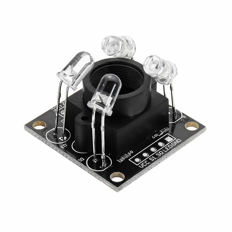 Tcs230 Tcs3200 Color Sensor Color Recognition Module For Arduino Dc 3v 5v White Led Lights