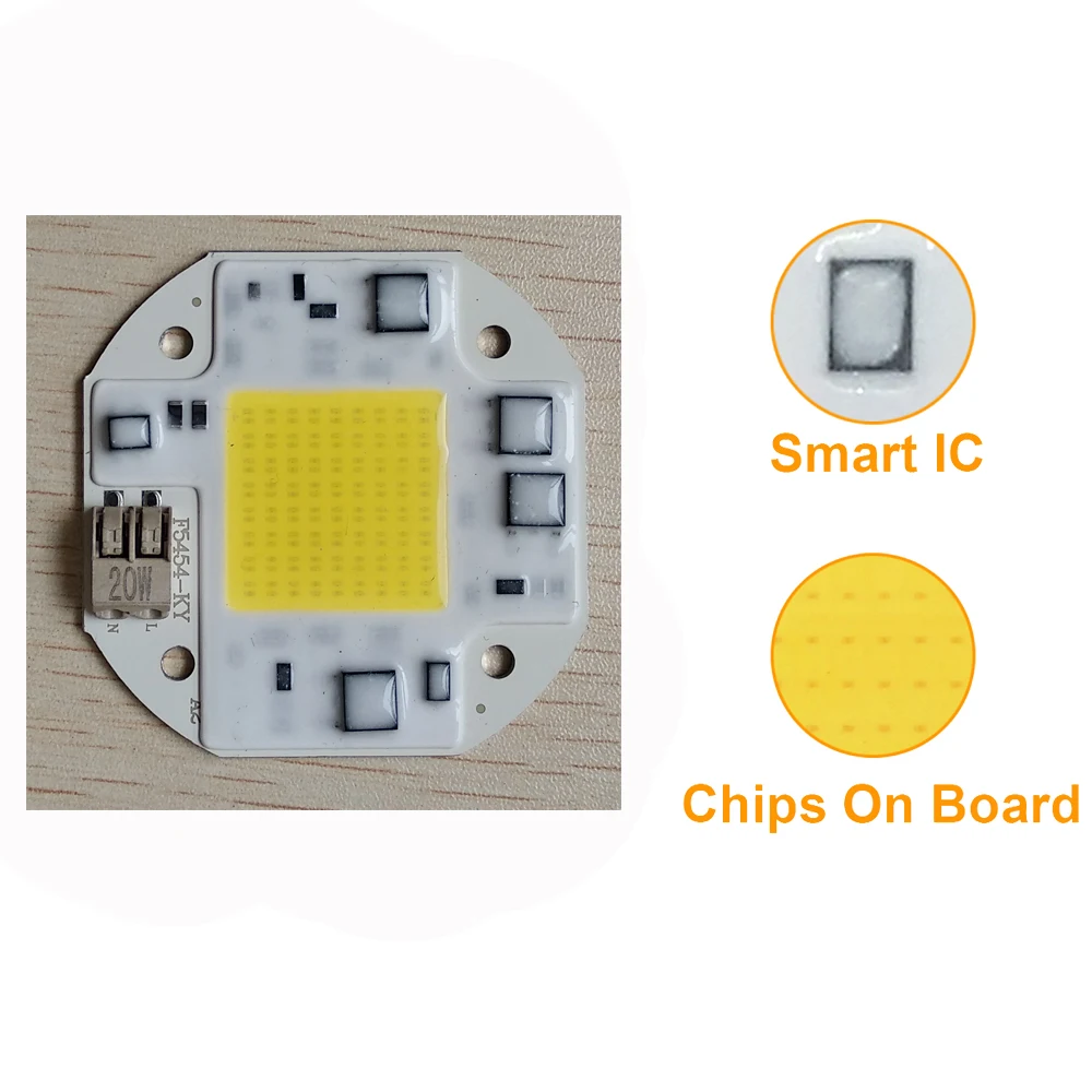10 шт. AC80V-260V led cob чип 20 Вт 30 Вт 50 Вт вход smart ic для Diy ...