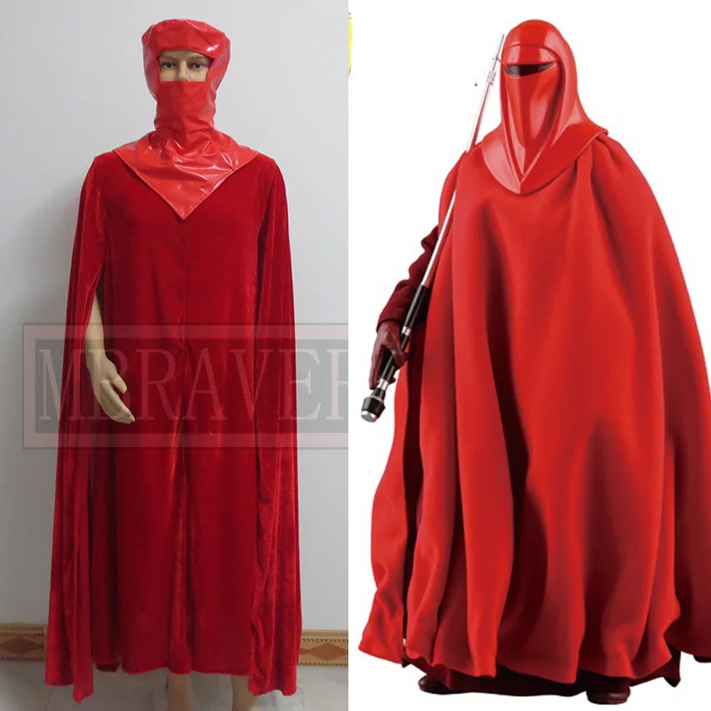 Star Wars:Revenge of Sith Cosplay Costume Emperor Royal Guard Red Robe ...