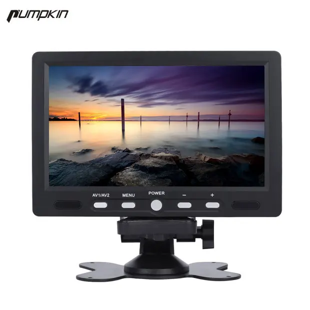 Pumpkin 7 Inch Car Monitor Rear View DVD VCR LED Lights Night Vision ...