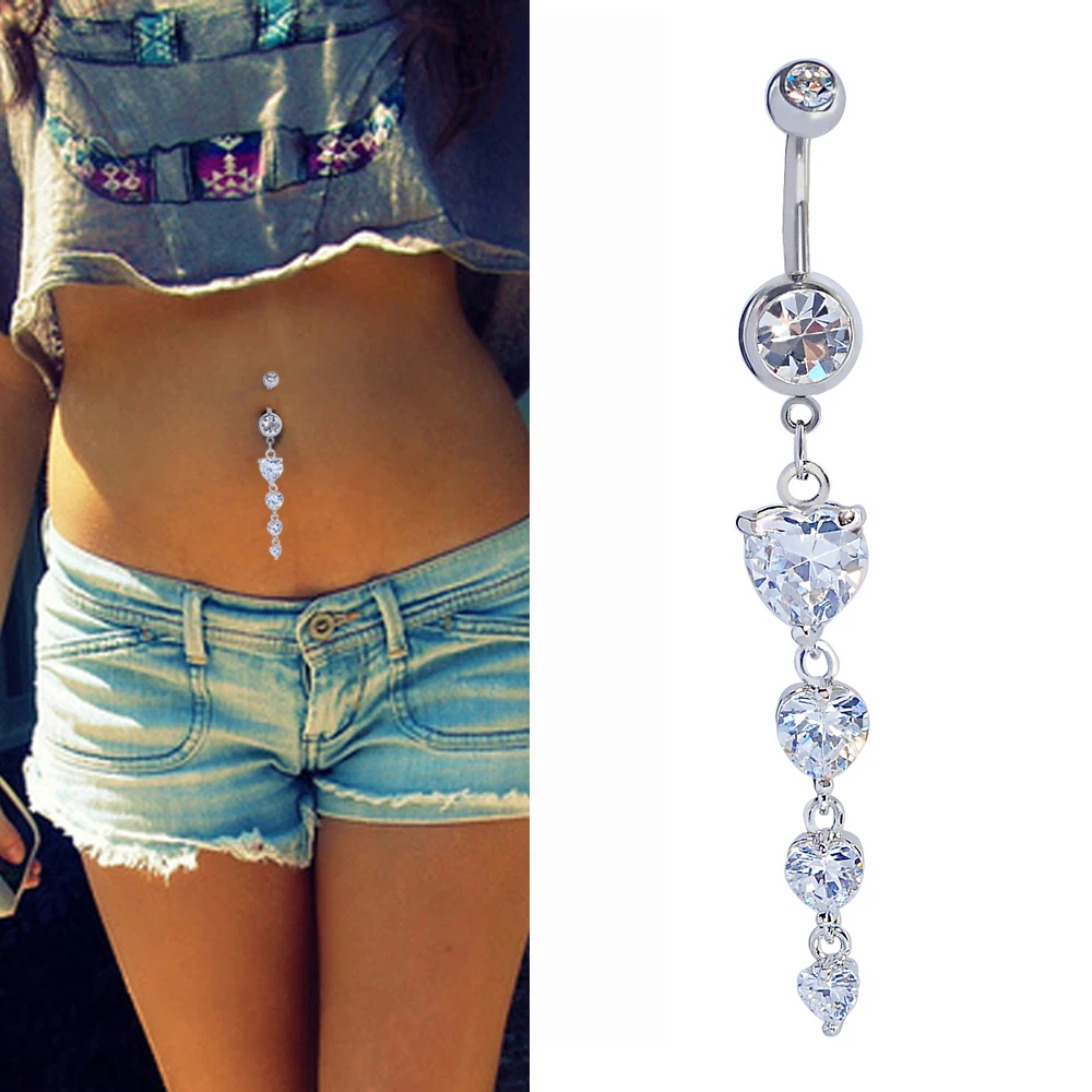 Dangle Belly Rings On People