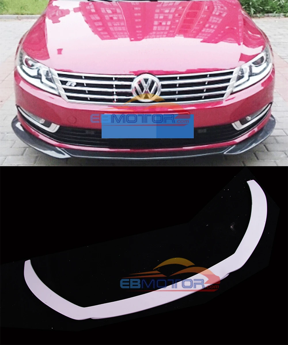 PAINTED Fiber Glass front lip spoiler for VW Passat CC 2013 2015 V079F ...