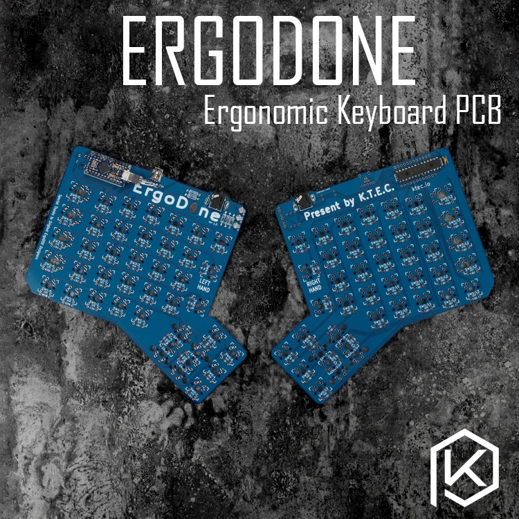 ergodone ergo Custom Mechanical Keyboard TKG-TOOLS PCB programmed ...