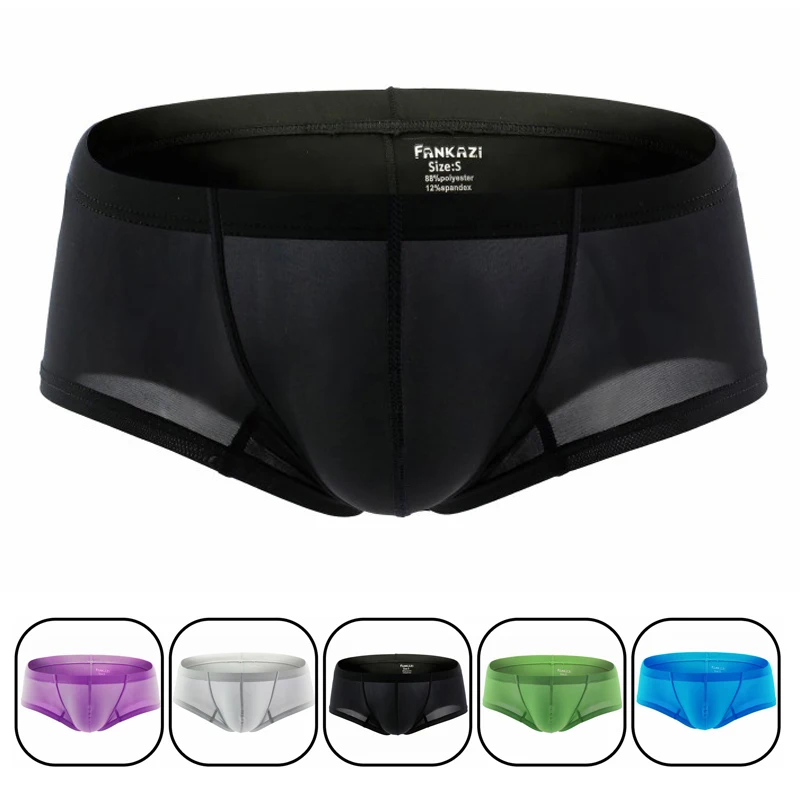 Sexy Smooth Underwear Cool Man Boxer Shorts Soft Panties Sexy Male ...