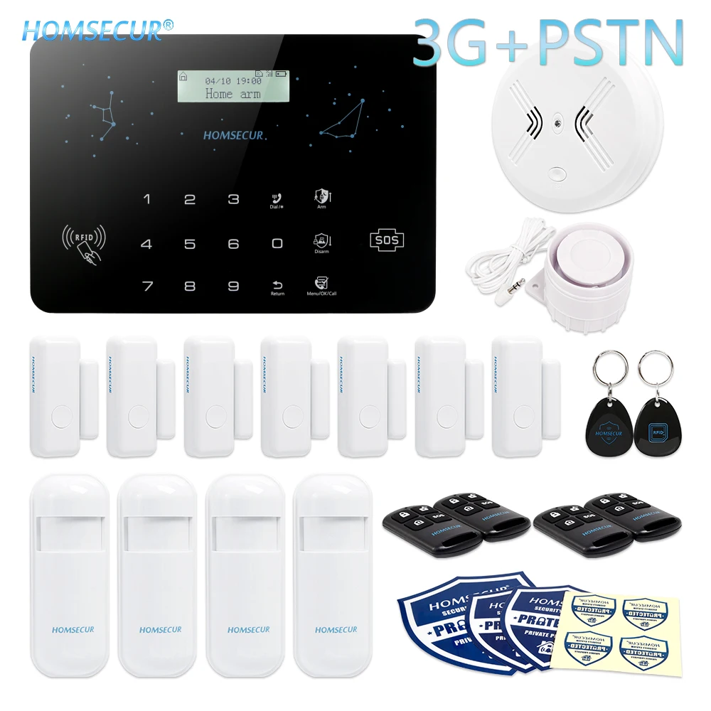Homsecur Lc03 3g Wirelessandwired Lcd 3gtelphone Line Sms Autodial