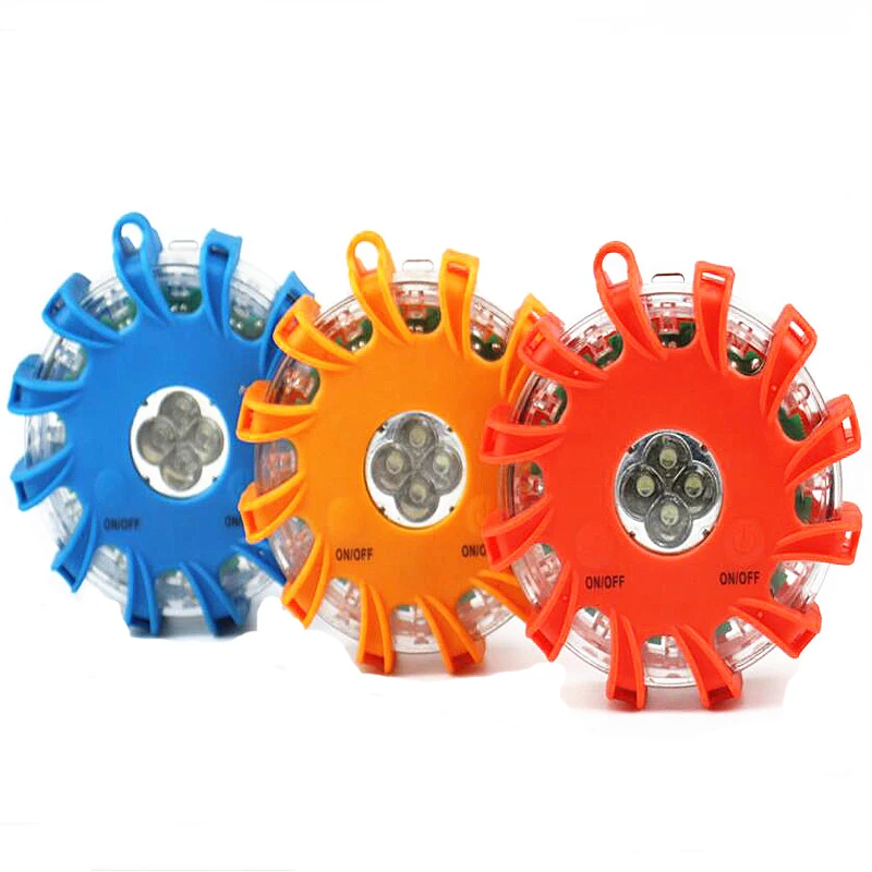 16-LED-Round-Beacon-Emergency-Strobe-Flashing-Warning-Lights-Round-Car ...