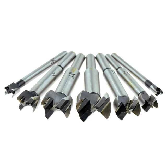 7PCS/One Set 1/4" inch ~ 1" inch Cutting Diameter Hinge Boring Drill ...