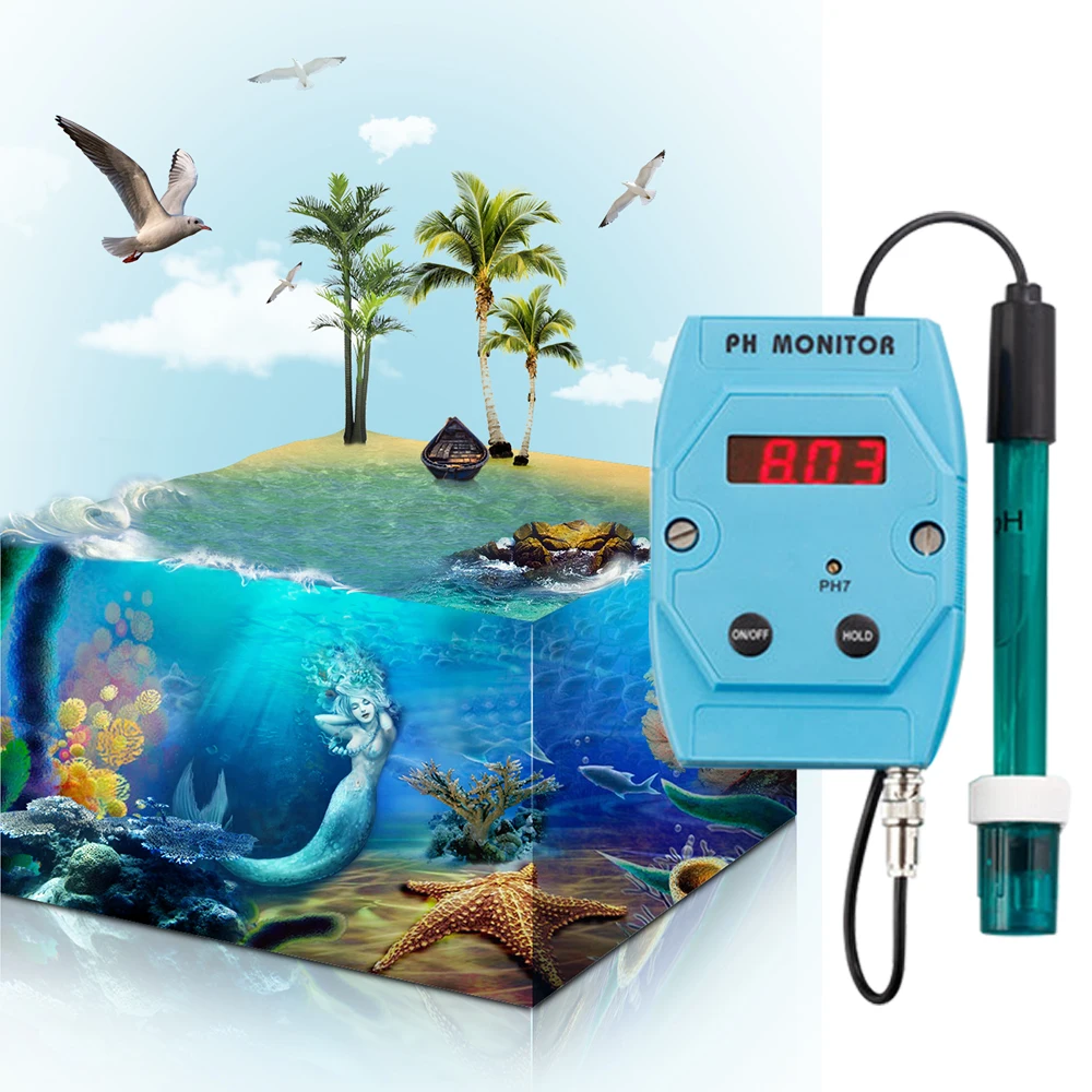 PH Tester Wall Mounted High Precision PH Monitor Water Quality Online ...