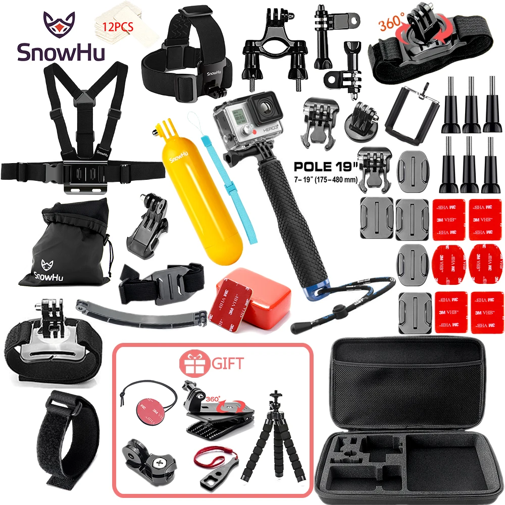 Promo Offer SnowHu for Gopro Accessories set for go pro hero 6 5 4 3 ...