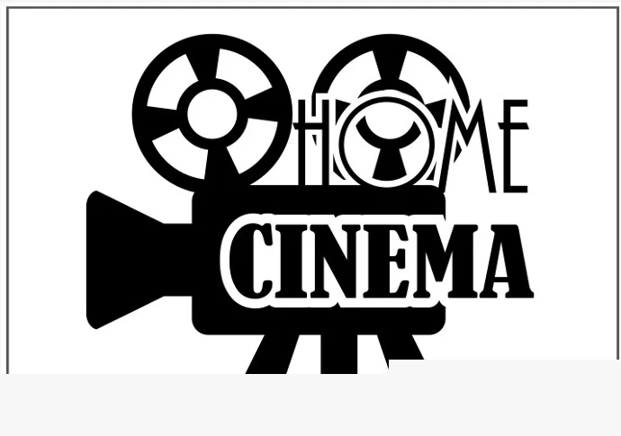 Calcomanía de vinilo para pared cine cámara vídeo doméstico cine ...