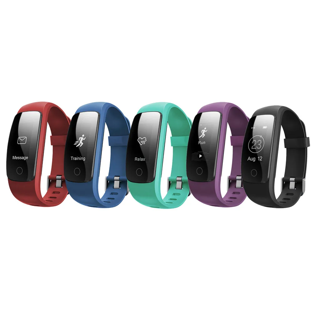 Smart Bracelet For Android iOS Waterproof ID107 Plus HR Heart Rate ...
