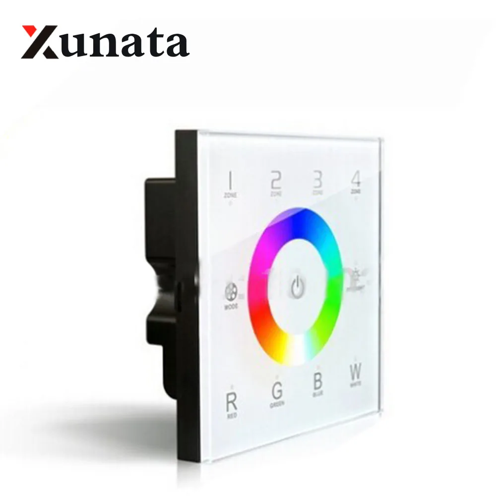D8 DMX RGBW LED controller 4 zone touch panel dimmer control 4channel ...