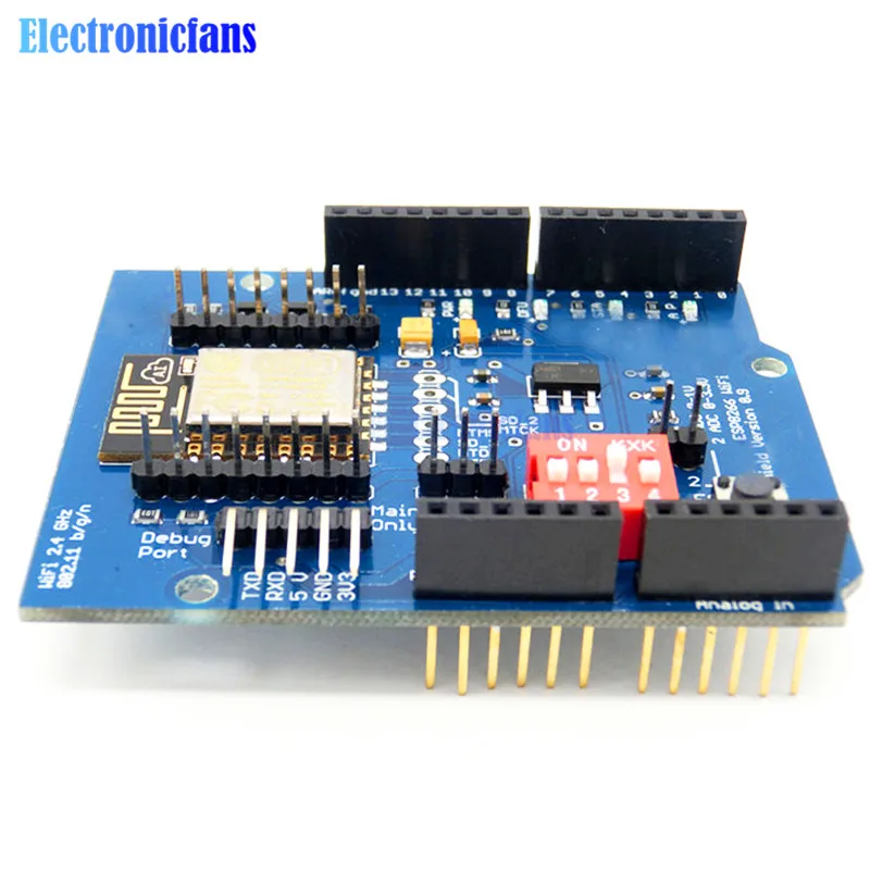 Esp8266 Esp 12e Uart Wifi Wireless Shield Development Board For Arduino Uno R3 Circuits Boards