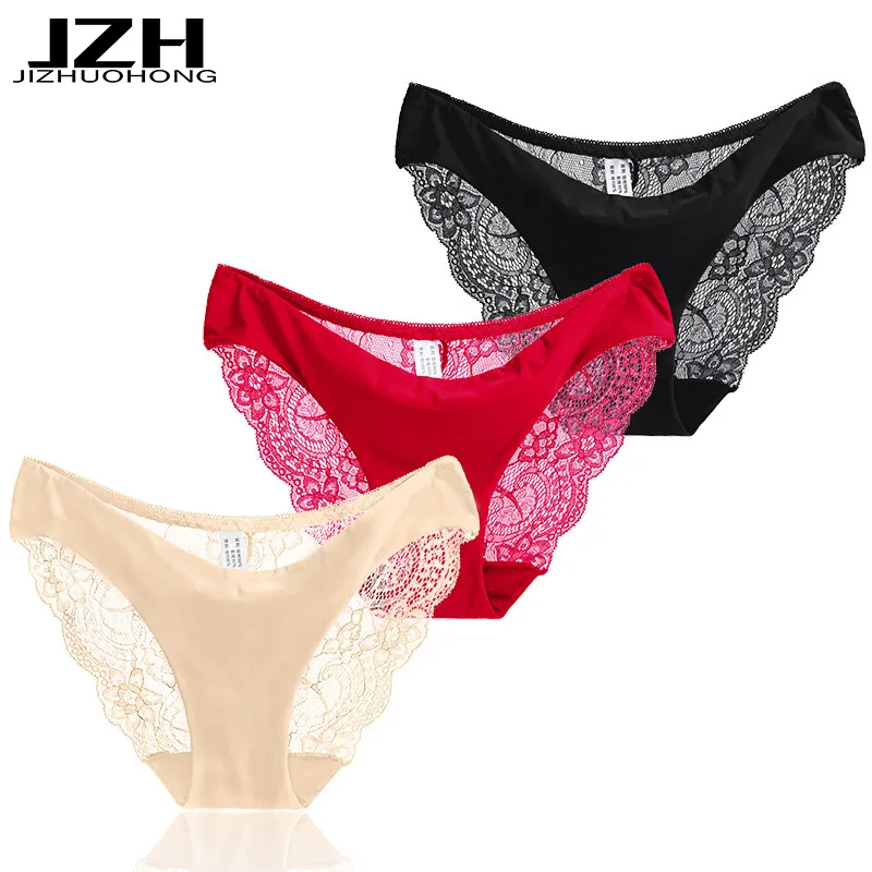 JZH 2017 3PCS/lot Brand Women Panties Sexy Lace Panties Plus Size ...