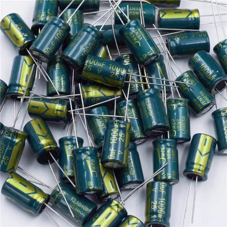 100PCs 24V 1000uf High Frequency Aluminum Capacitor 10x17 Mini ...