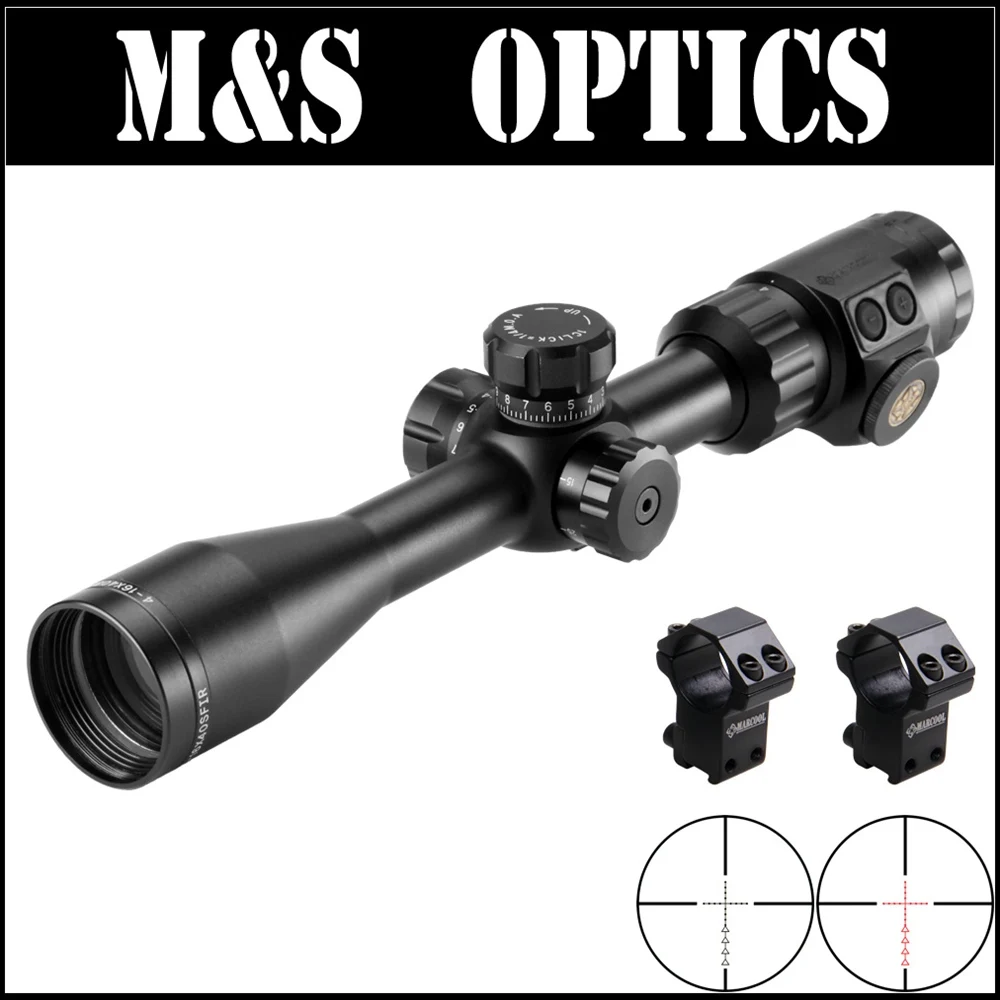 MARCOOL ALT 4 16X40 SFIRL Red Dot Illuminated Optical Sight Tactica ...