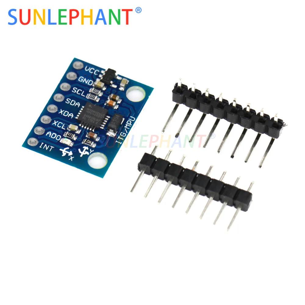 Módulo GY 521 MPU 6050 MPU6050, sensores giroscópicos analógicos de 3 ...
