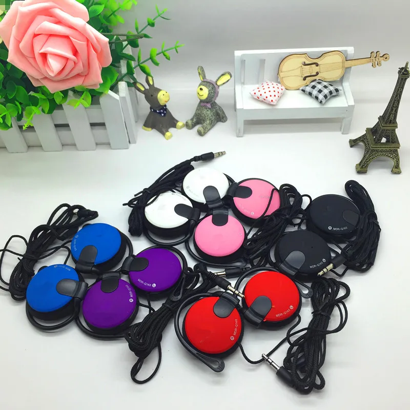 6 colors earhook headset without mic earphone wire headphone earplugs ...