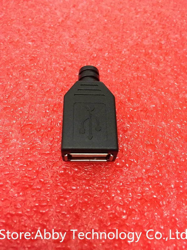 50pcs-USB-2-0-A-Female-Plug-Socket-Connector-Plastic-Cover-USB-Plug ...