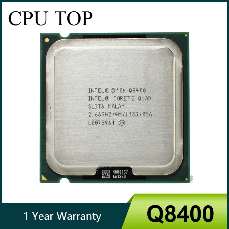 Procesador Q8400 Quad Core 2, 100% GHz, 4MB, 2,66 MHz, 1333 cpu, 775 ...