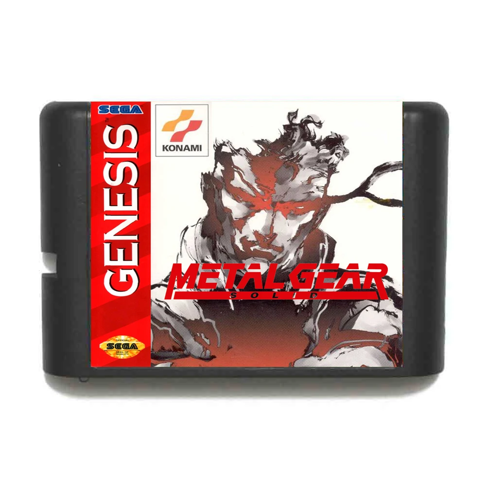 Metal Gear Solid 16 bit MD Game Card For Sega Mega Drive For Genesis|16 ...