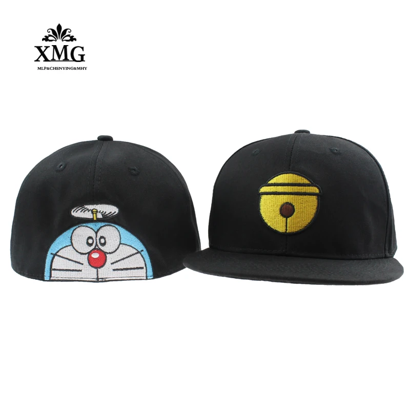 2017 New Superior quality Doraemon Bones Snapback Hats Cat Smiling Face ...
