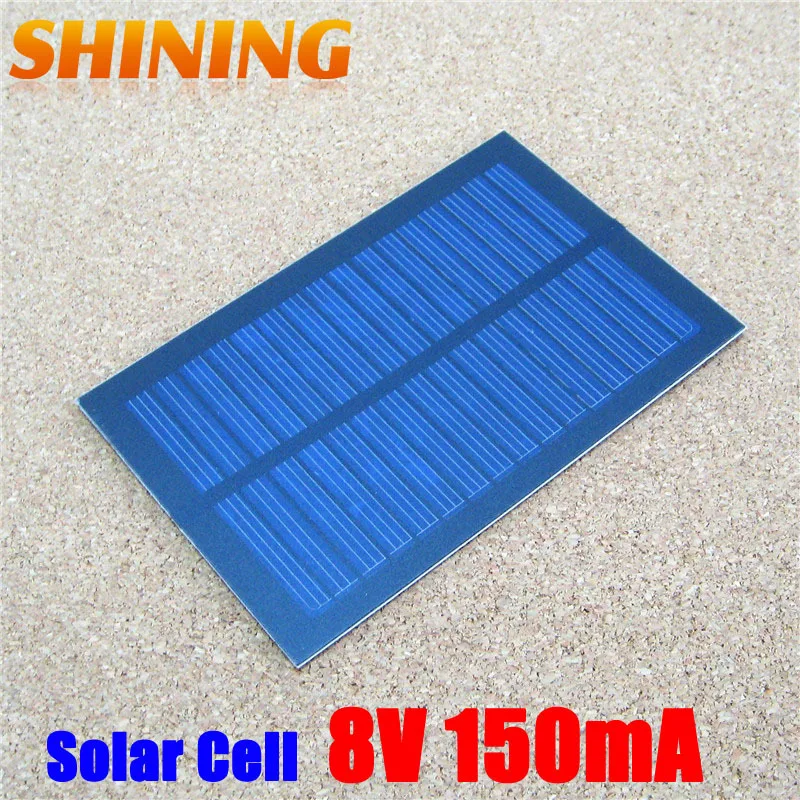 10pcs A Lot 8v 150ma Solar Cell Panel, 1.2w Solar Cell Polycrystalline ...