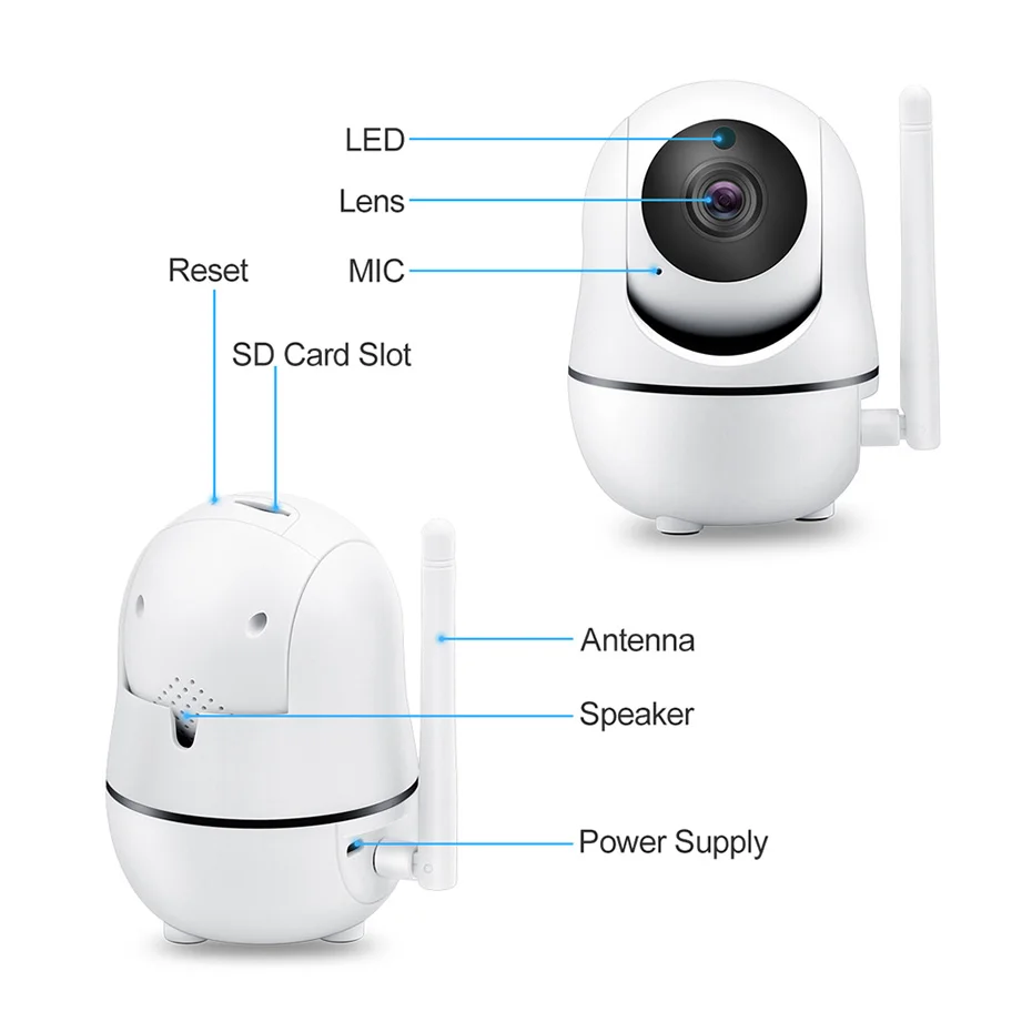 Buy Online Techege 1080P 720P Wireless Camera IP Smart Home Security ...