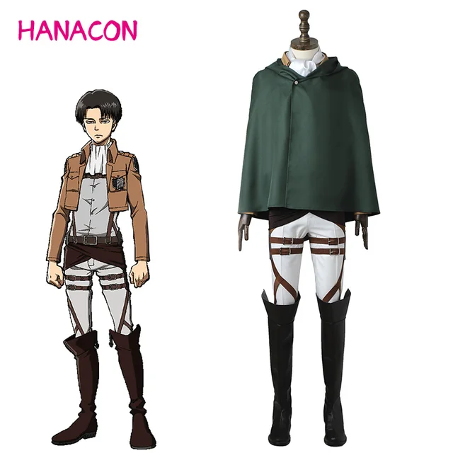 Aliexpress.com : Buy Attack On Titan Cosplay Costume Levi Ackerman ...