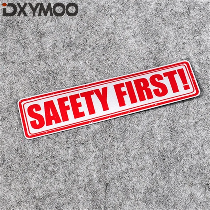 2PCS Funny Warning SAFETY FIRST Car Stickers Scratches Cover Decoration ...