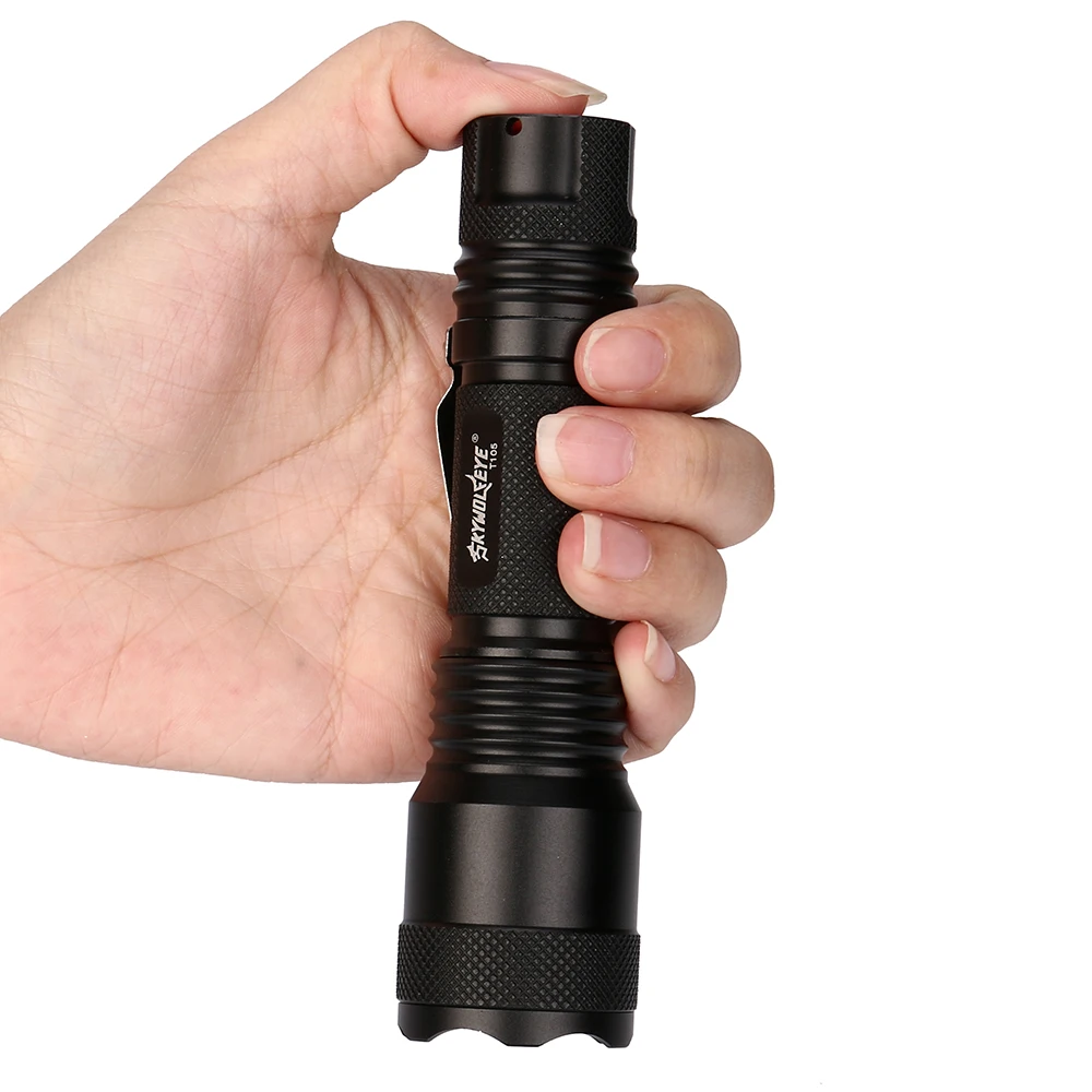 SKYWOLFEYE-LED-Flashlight-Torch-Self-Defense-USB-Lighting-Aluminum ...