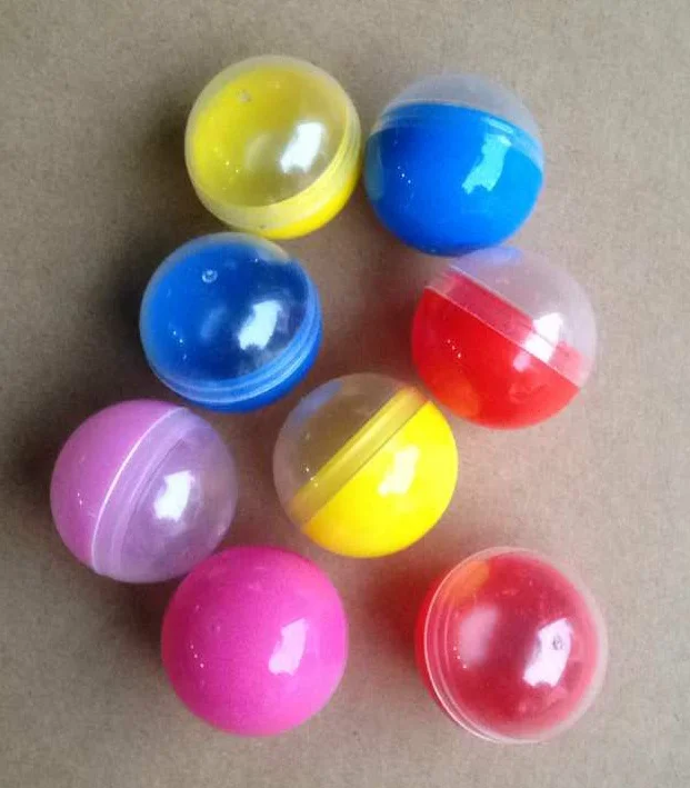 50pieces/lot Diameter:50mm Empty Plastic Toy Capsule Egg Shell Plastic ...