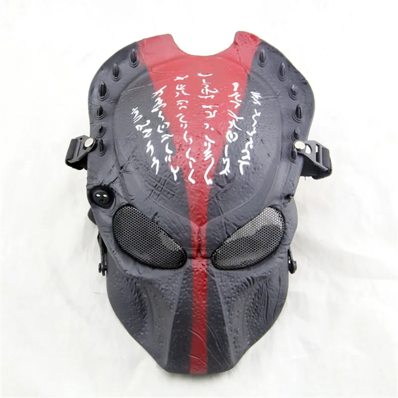 Steelmaster Fashion Blood Warrior Cosplay Full Face Mask For Men Black ...