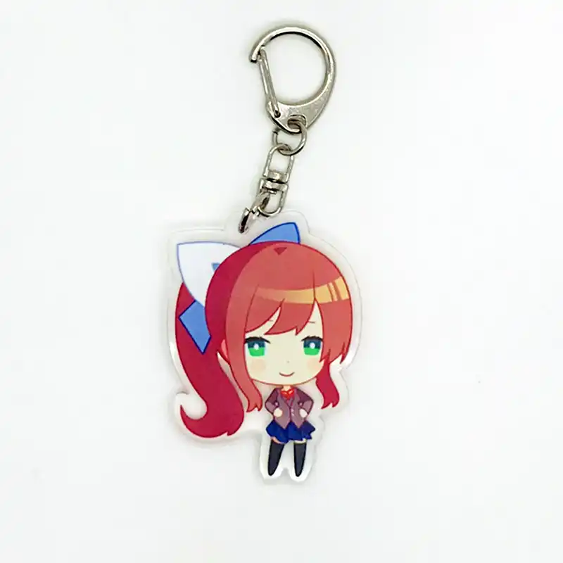 Doki Doki Literature Club Cosplay Props Monika Keychain Natsuki Sayori ...