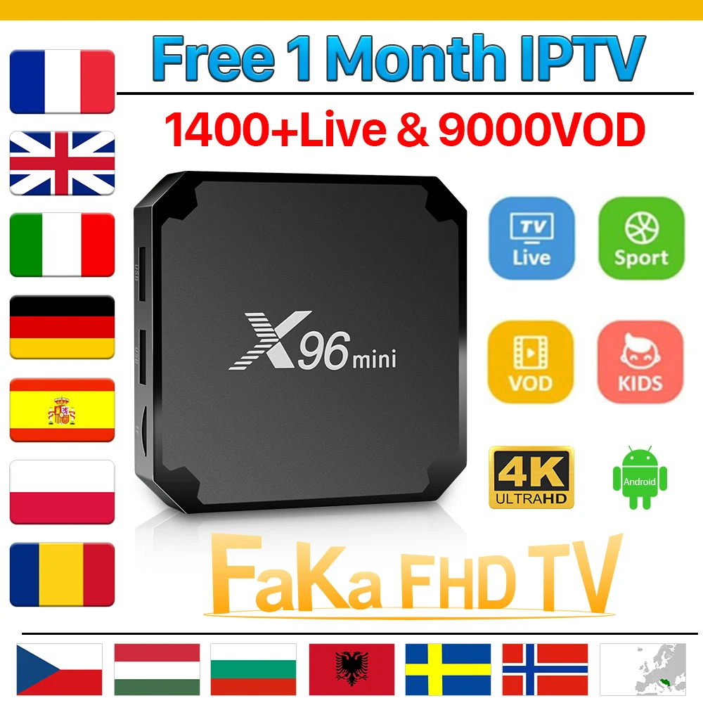 Europa iptv x96 mini livre 1 mês iptv código completo hd iptv frança ...