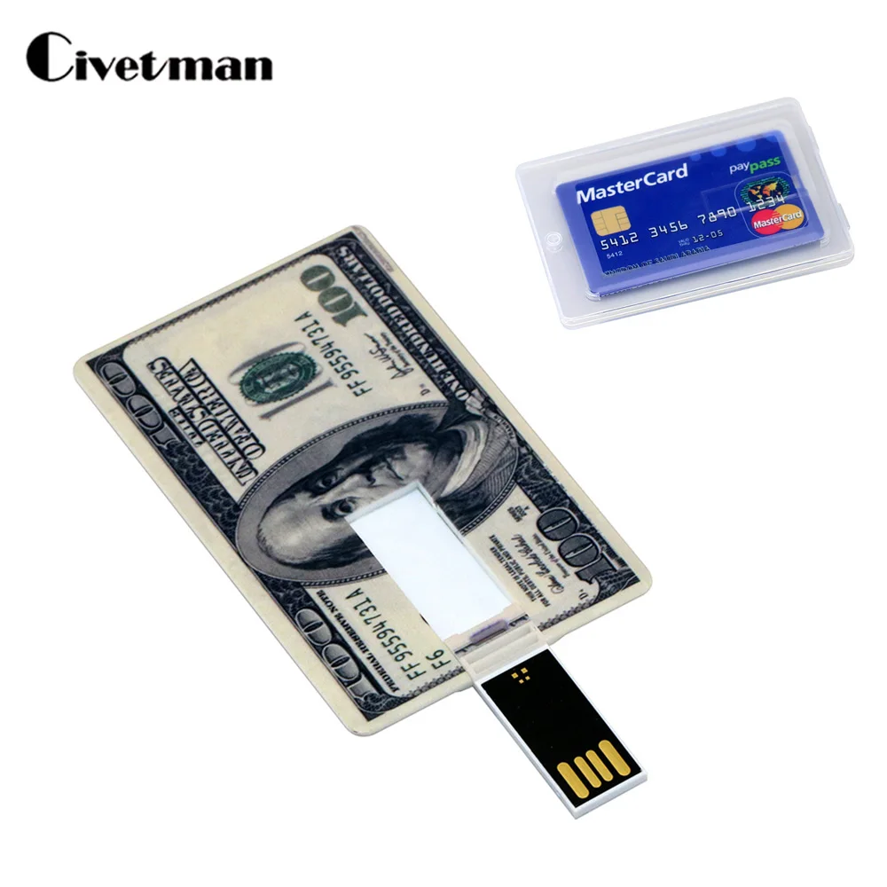 Waterproof Flash Card 128GB 64GB 32GB 16GB 8GB 4GB Bank Credit Card ...
