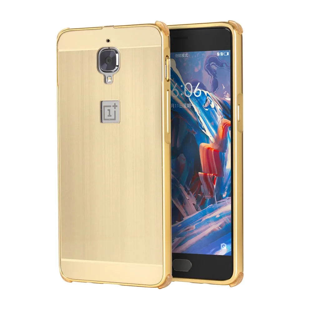 For OnePlus 3 Case Shockproof Aluminum Frame + Hard PC Cover Protection ...