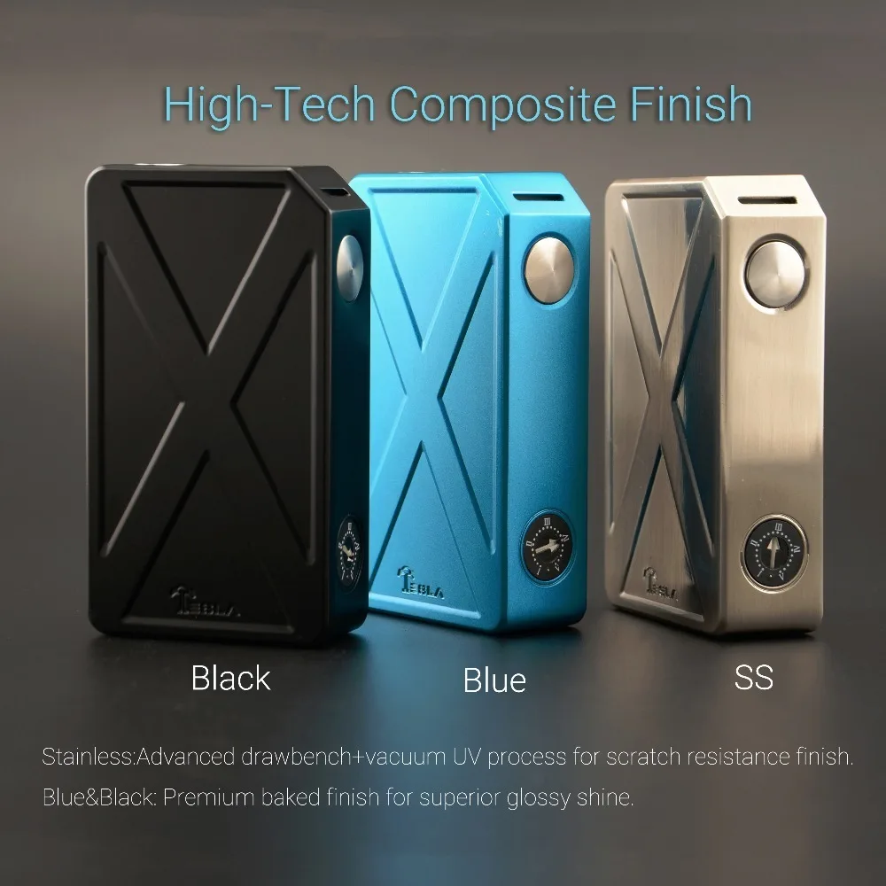 Original TESLACIGS Authentic Tesla Invader III box Mod Vaporizer 240W ...